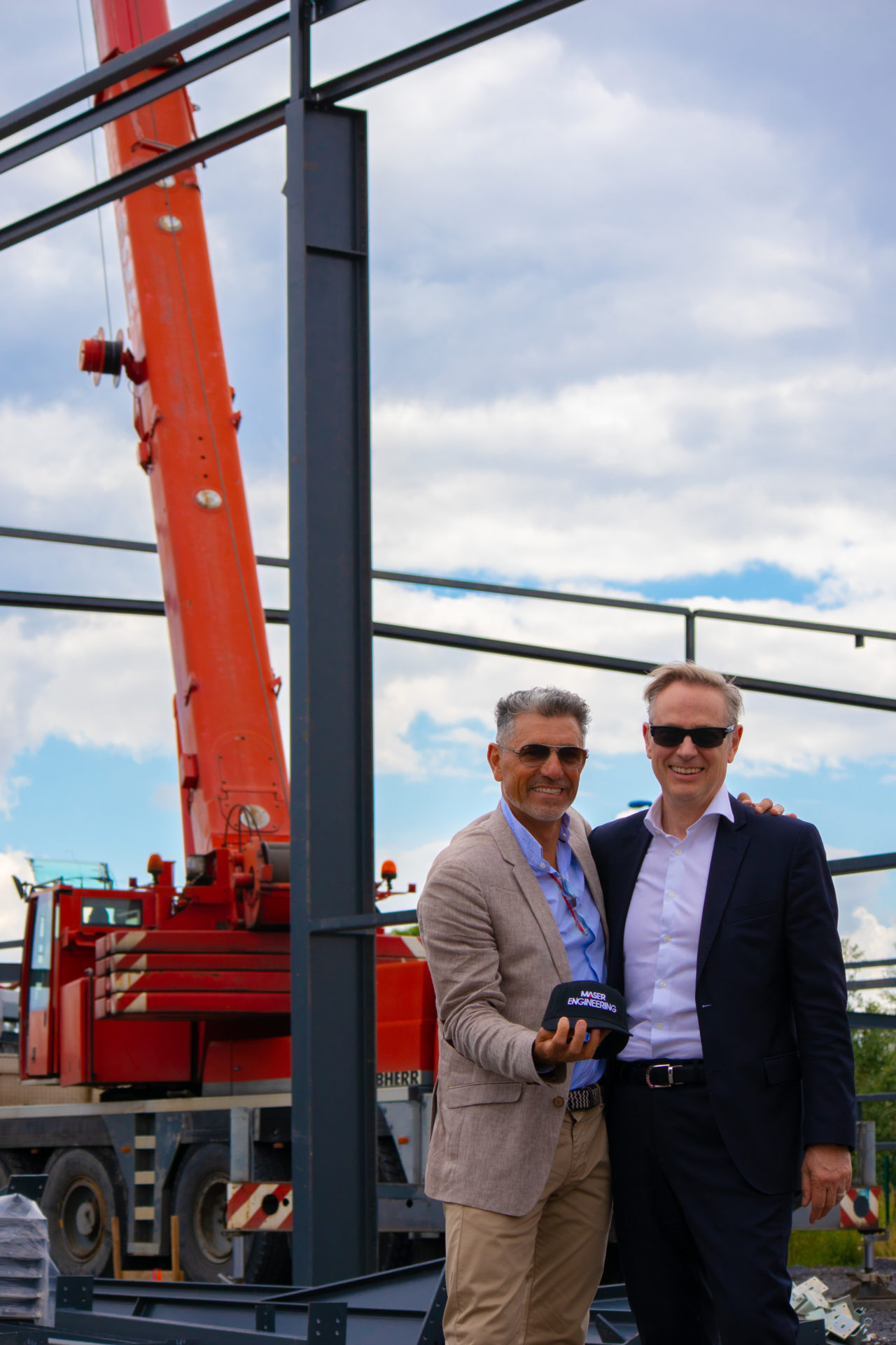 Douai : Maser Engineering pose la 1ère pierre de son nouveau bâtiment
